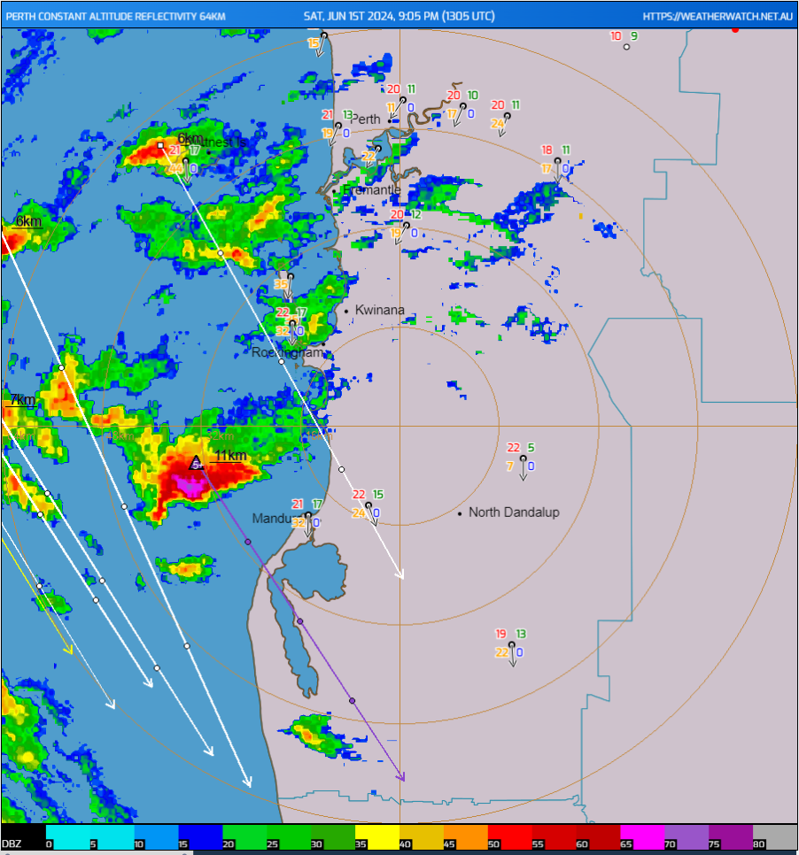 A powerful cold front produced destructive thunderstorms across Perth ...